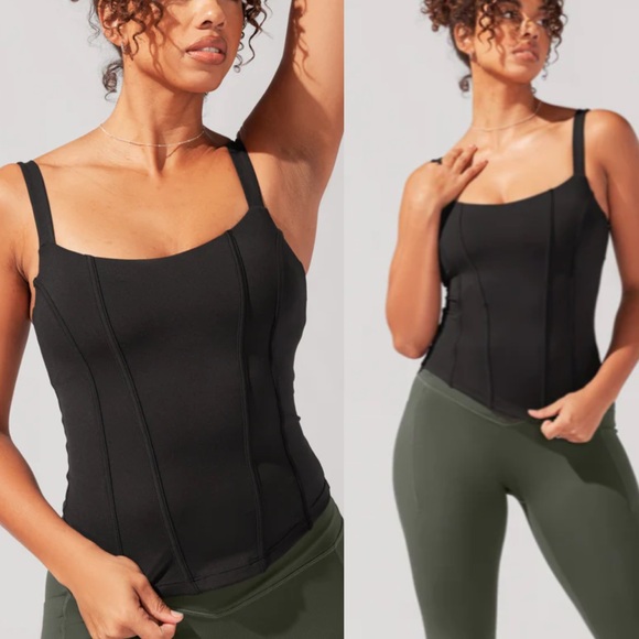 POPFLEX | Tops | New Popflex Corset Cami Tank Top Black | Poshmark